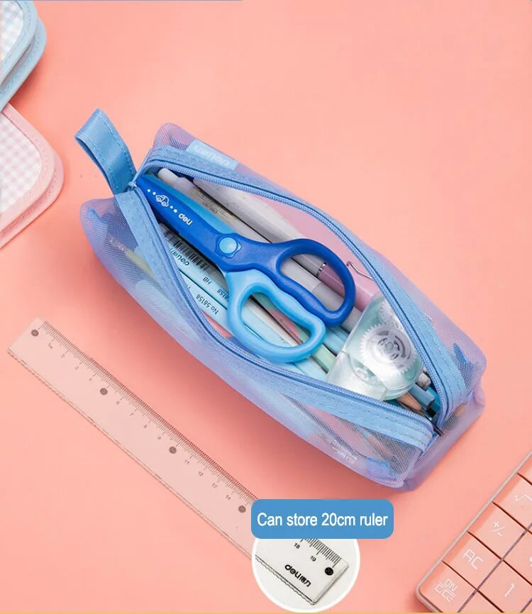 Deli 66747 Transparent Pencil Case | Pacific Bookstores Pte Ltd