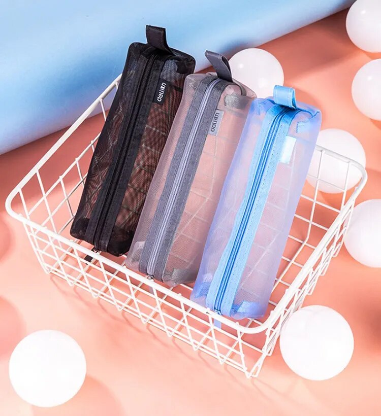 Deli 66747 Transparent Pencil Case | Pacific Bookstores Pte Ltd
