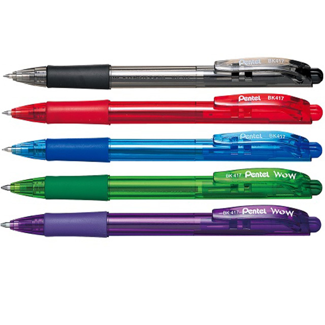 Pentel BK-417 Wow Retractable Ballpoint Pen 0.7mm (Box of 12pcs ...