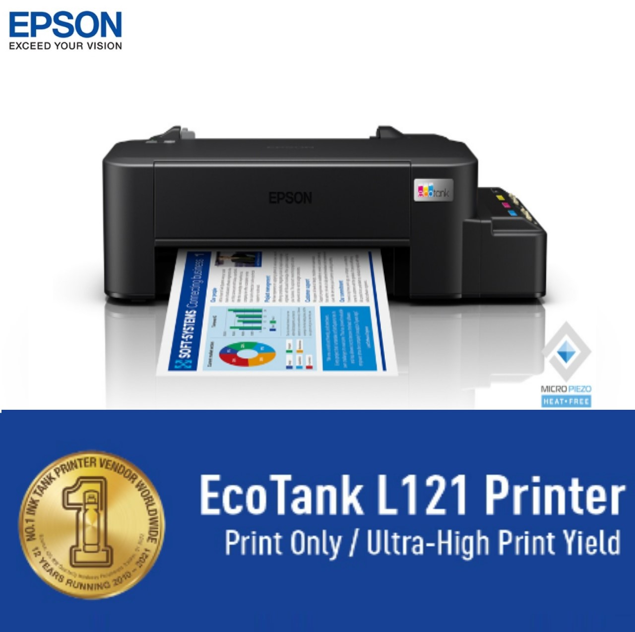 Epson EcoTank L1210 A4 Ink Tank Printer | Pacific Bookstores Pte Ltd