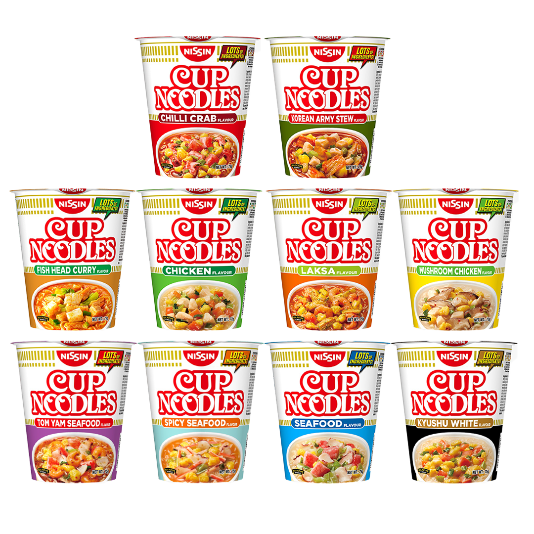Nissin Instant Cup Noodles, 72-76g Per Cup | Pacific Bookstores Pte Ltd