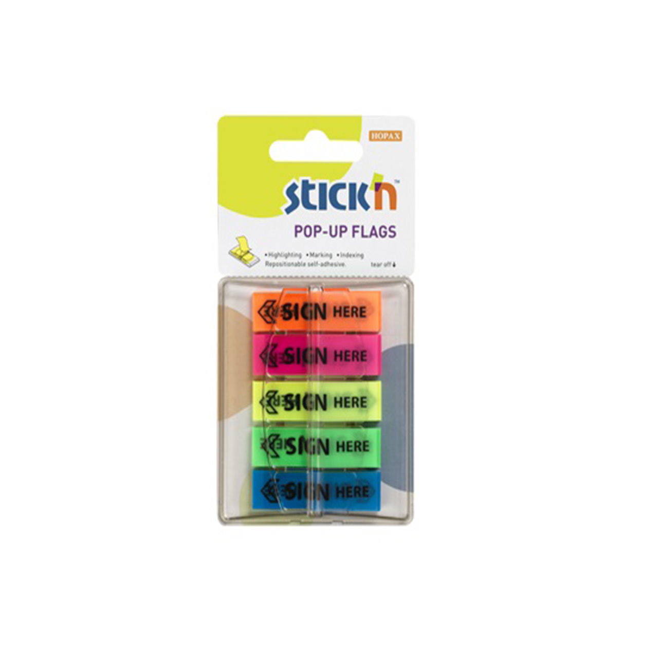 Hopax 26004 Popup Flags Sign Here 150'S | Pacific eShop