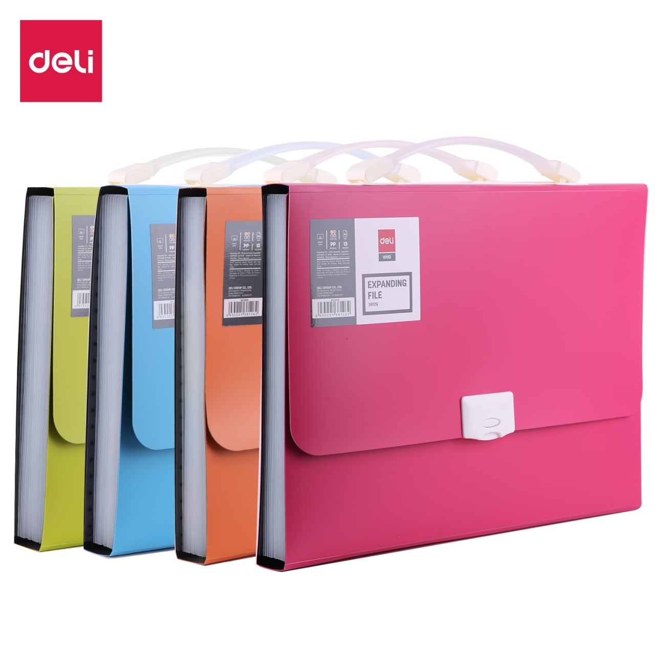 Deli E38126 A4 Expanding File (13 Pocket) | Pacific Bookstores Pte Ltd