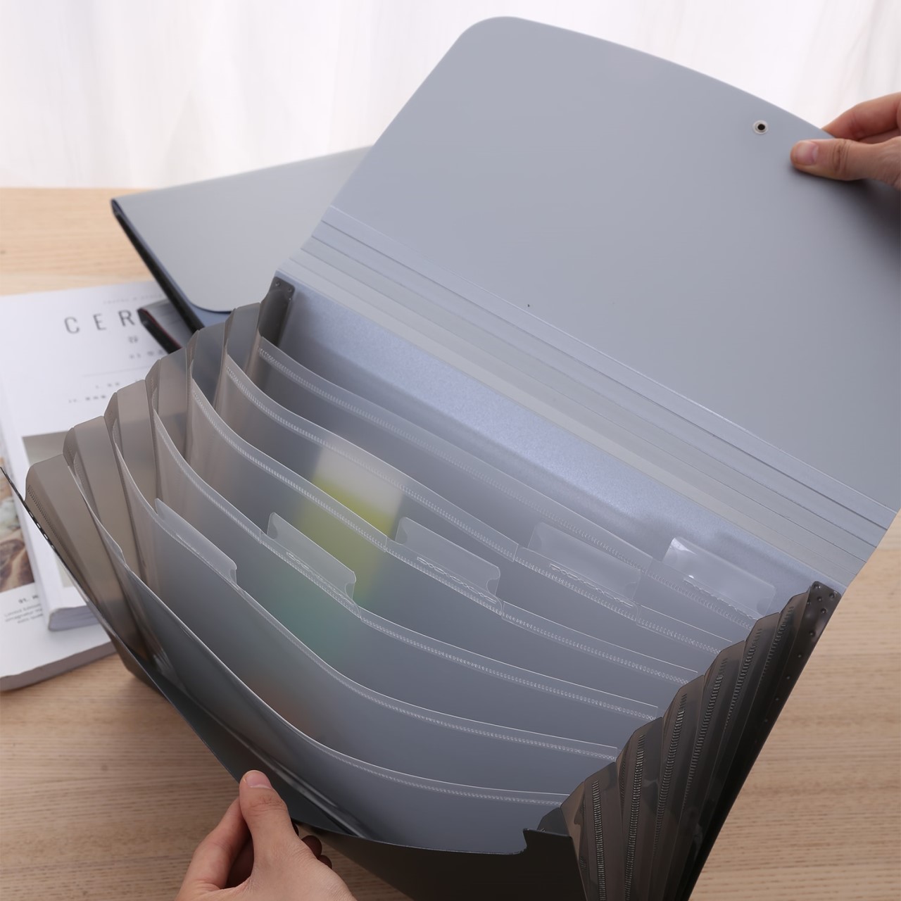 Deli E38151 A4 Expanding File (7 Pocket) | Pacific Bookstores Pte Ltd